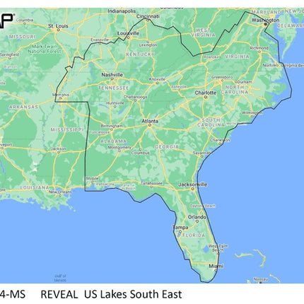 C-MAP Reveal Inland US Lakes South East – REBELLION MARINE